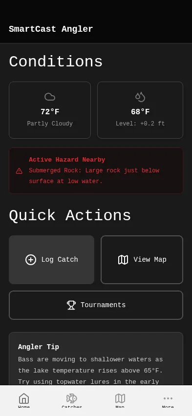 SmartCast Angler App