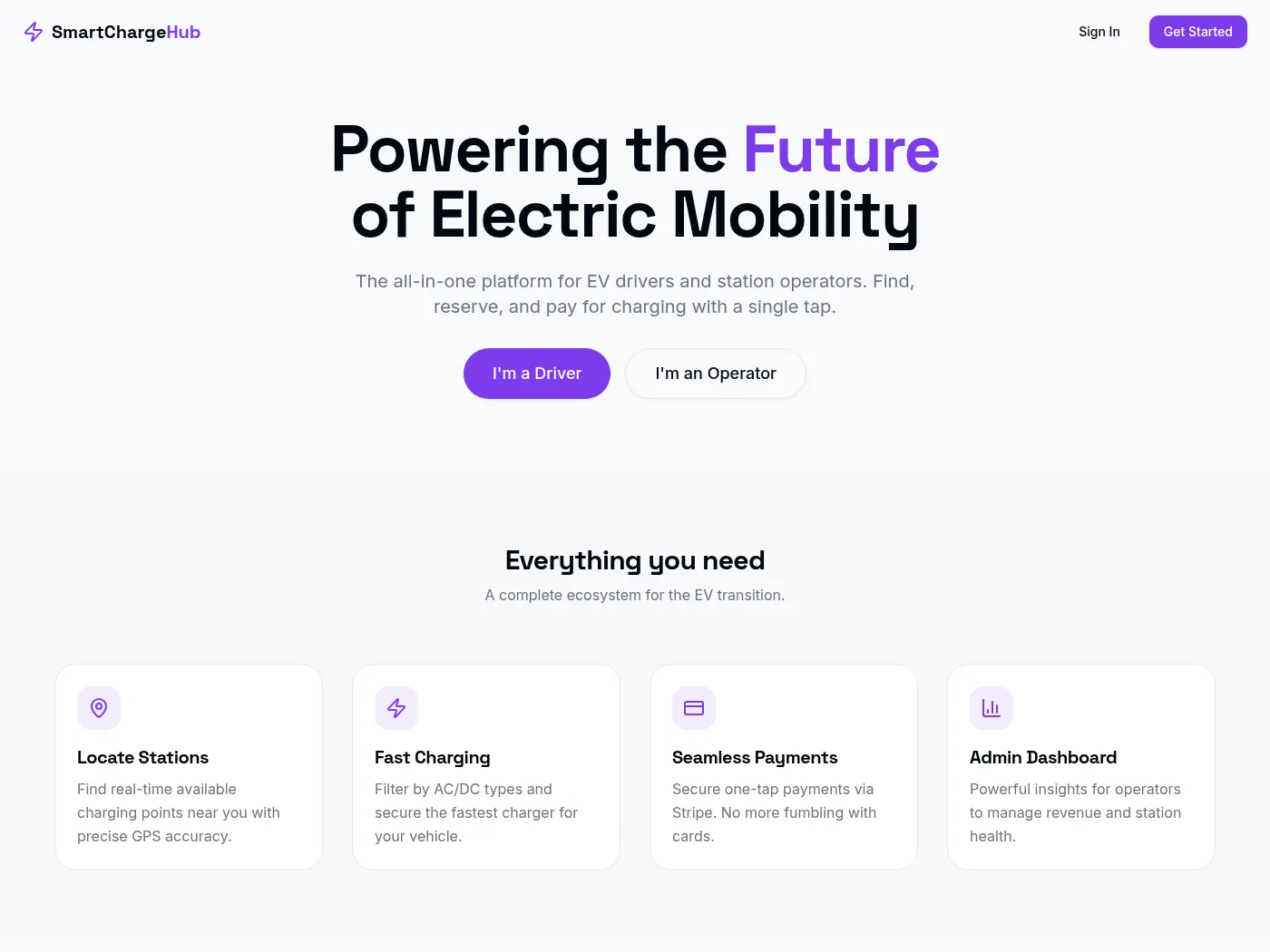 SmartChargeHub Suite
