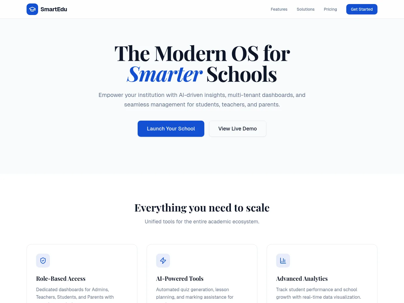 SmartEdu SaaS Platform
