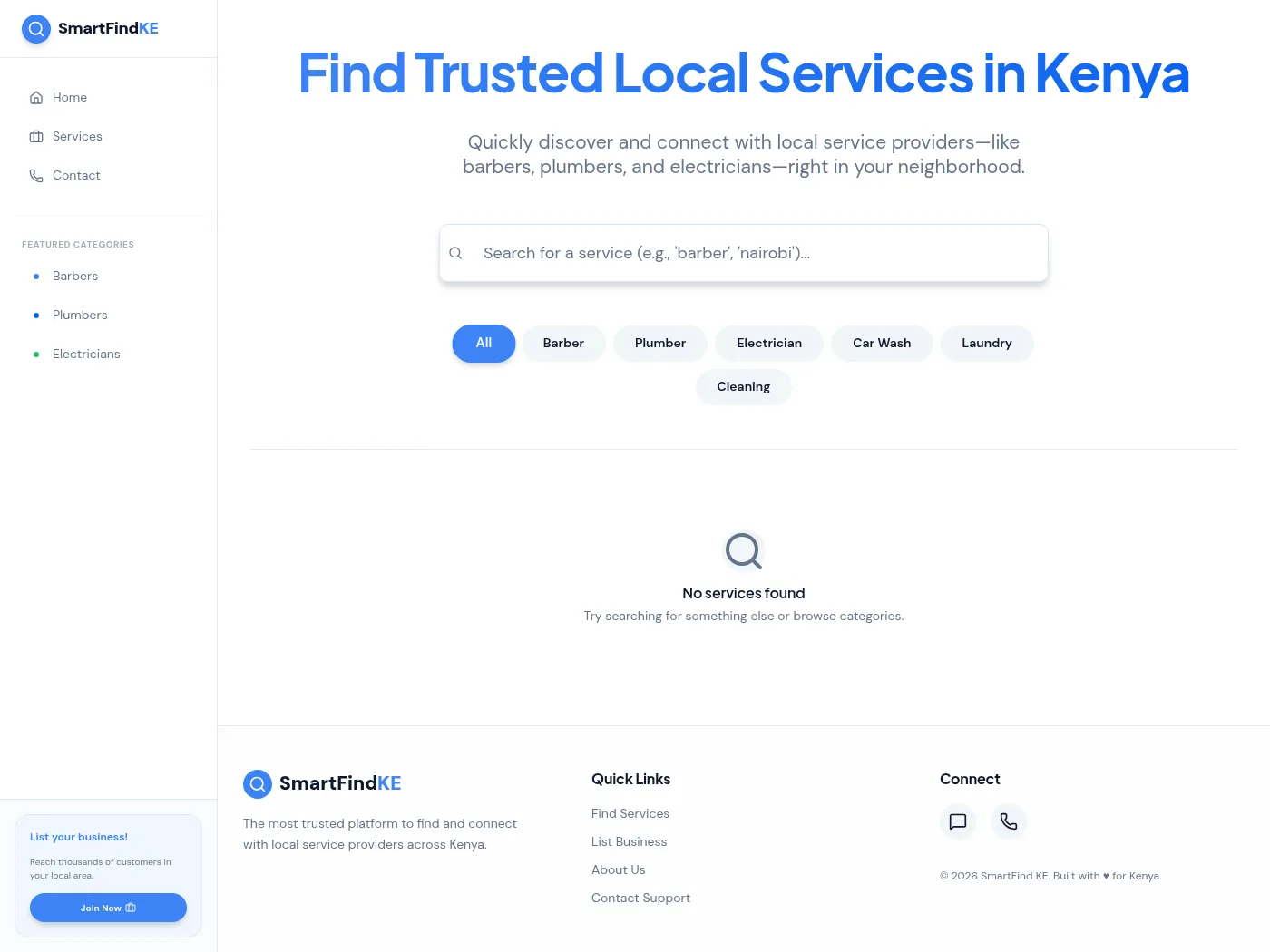 SmartFind KE Web App