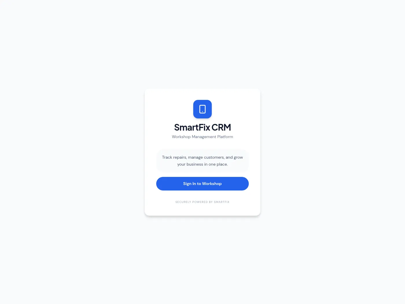 SmartFix CRM
