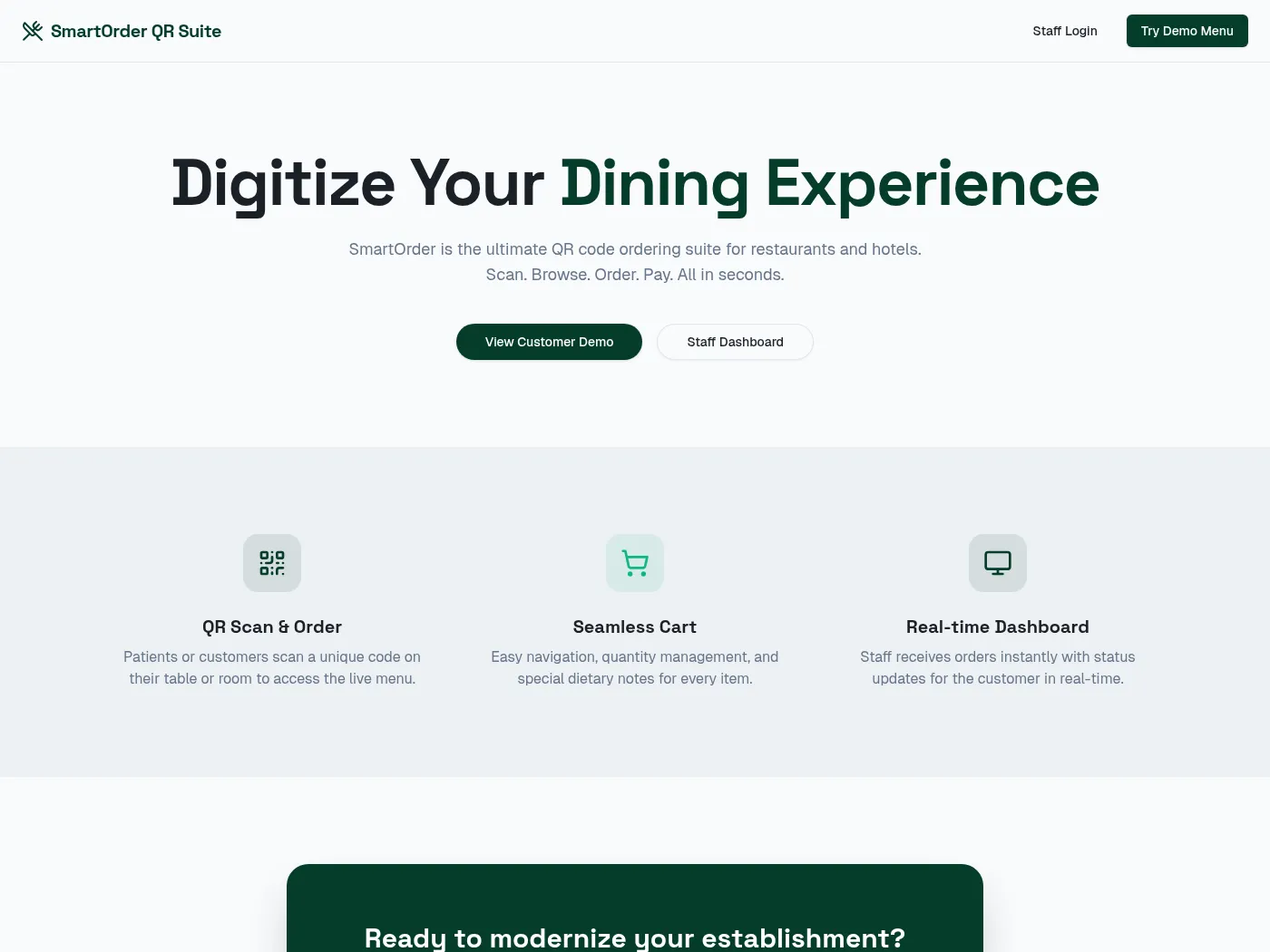 SmartOrder QR Suite