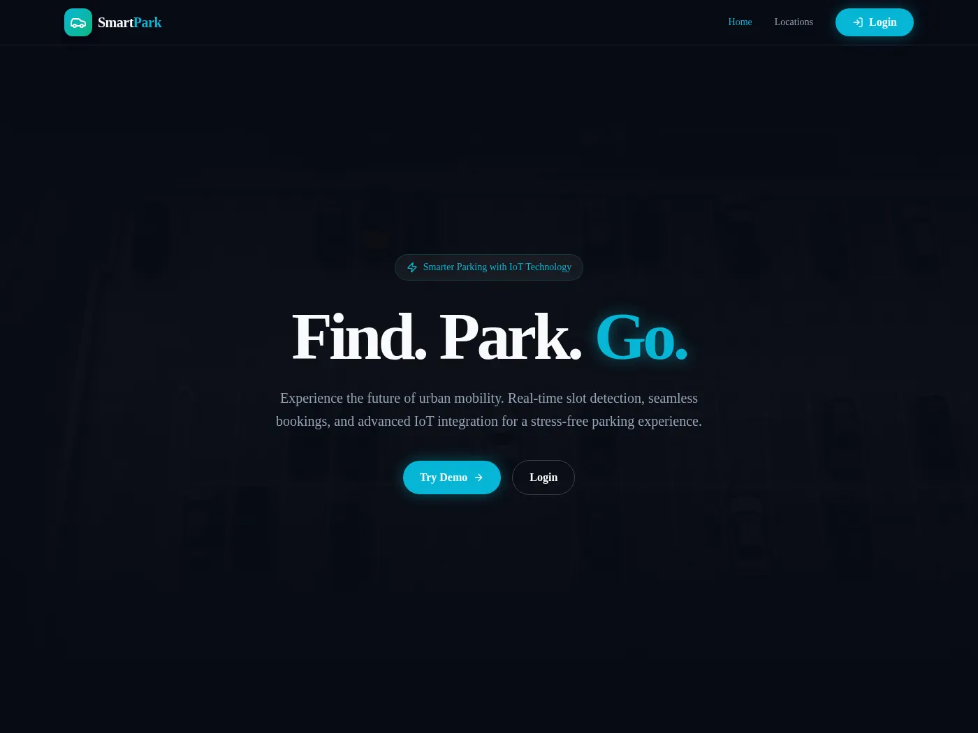SmartPark IoT Web App