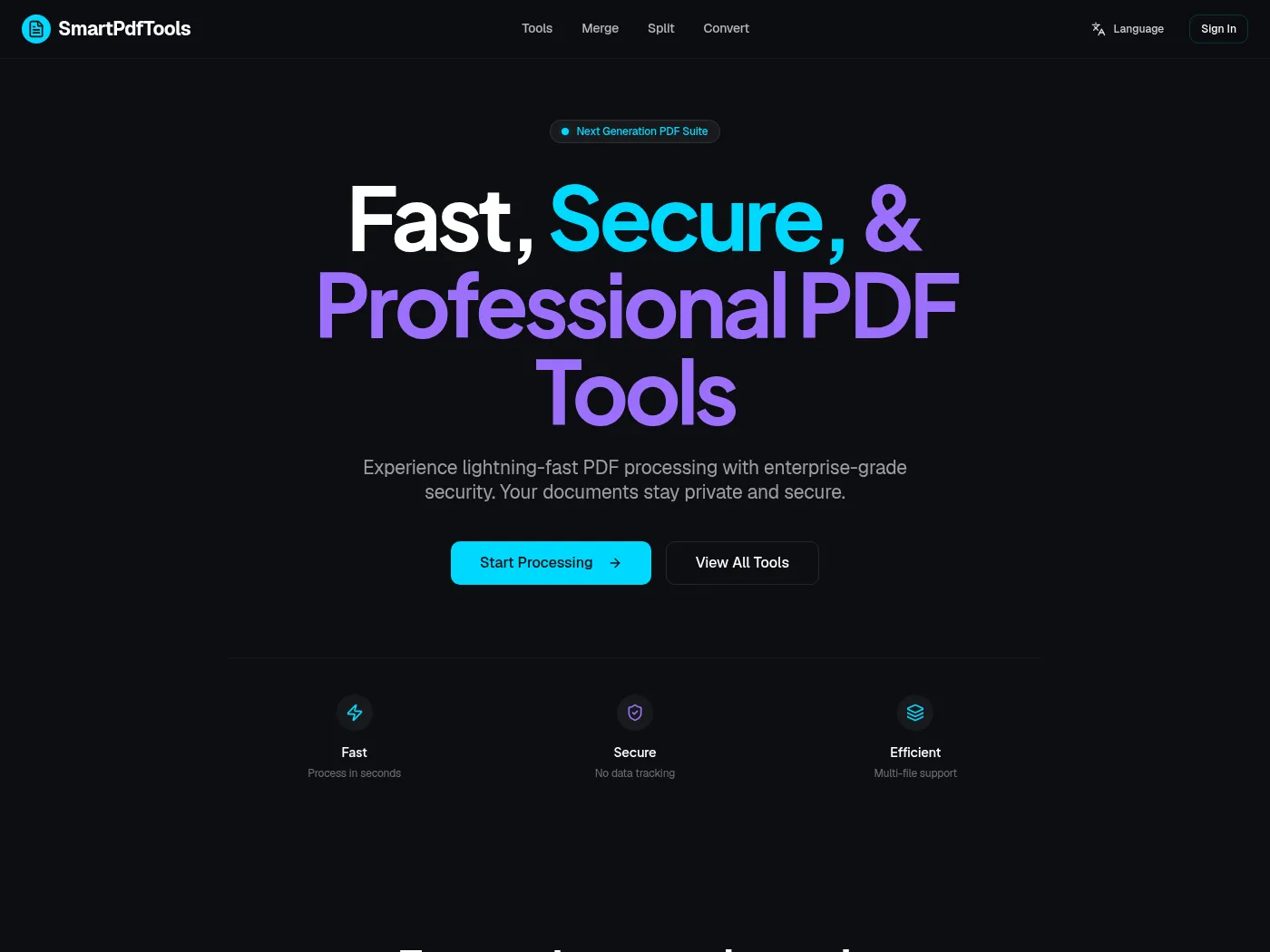SmartPdfTools Website