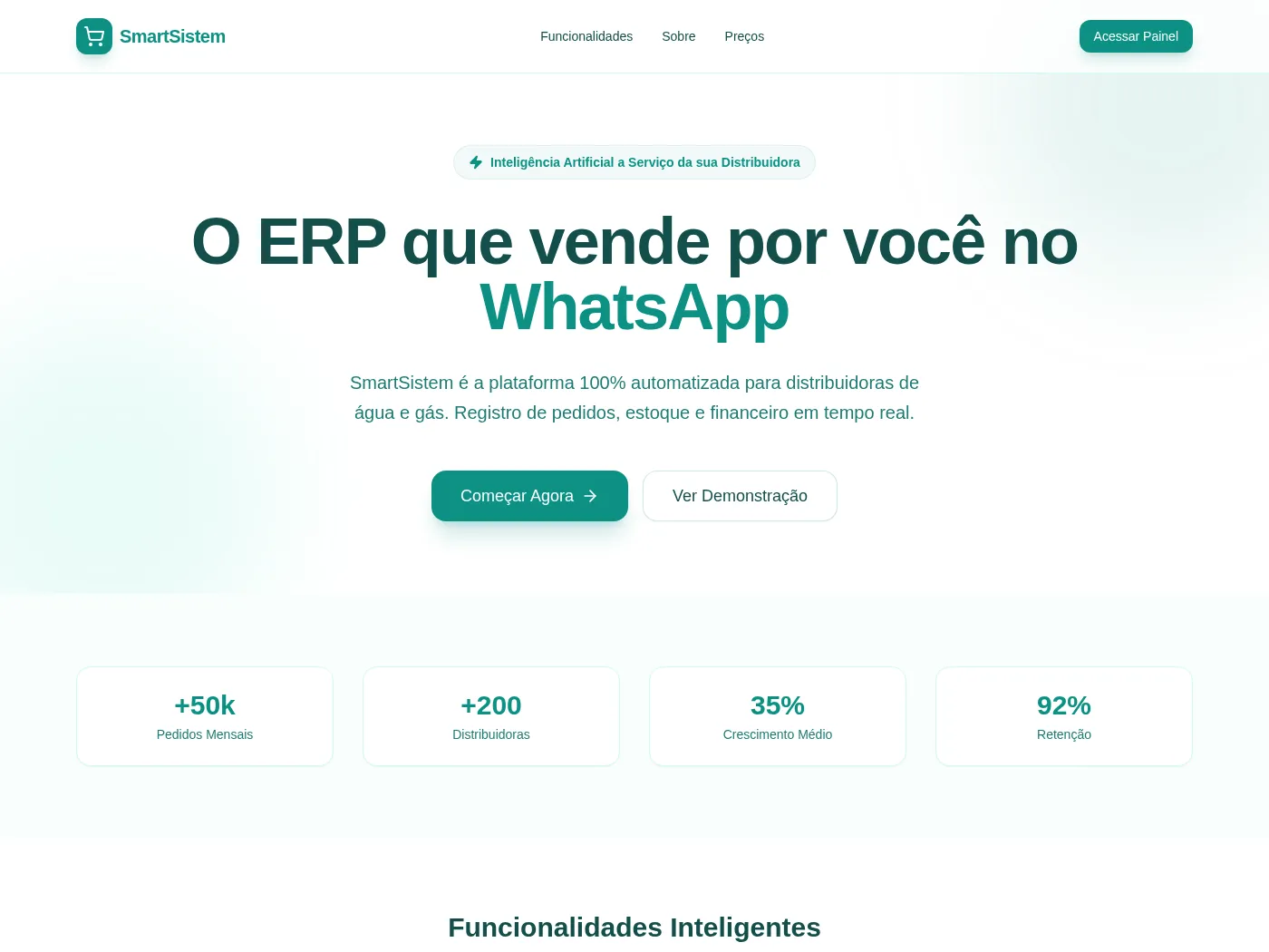 SmartSistem ERP Dashboard