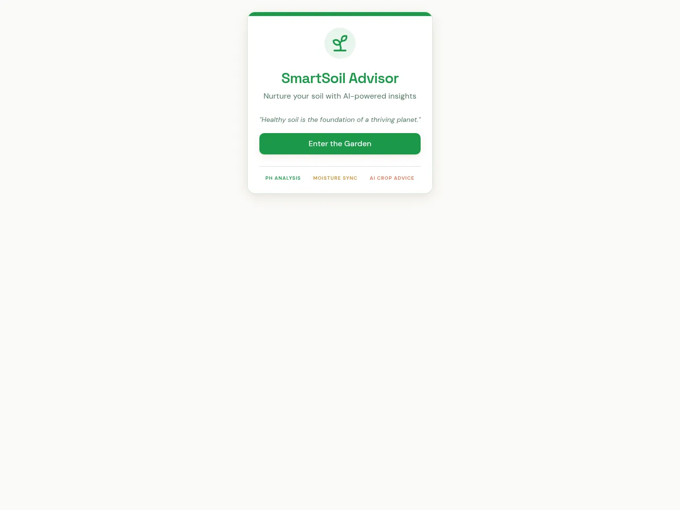 SmartSoil Advisor