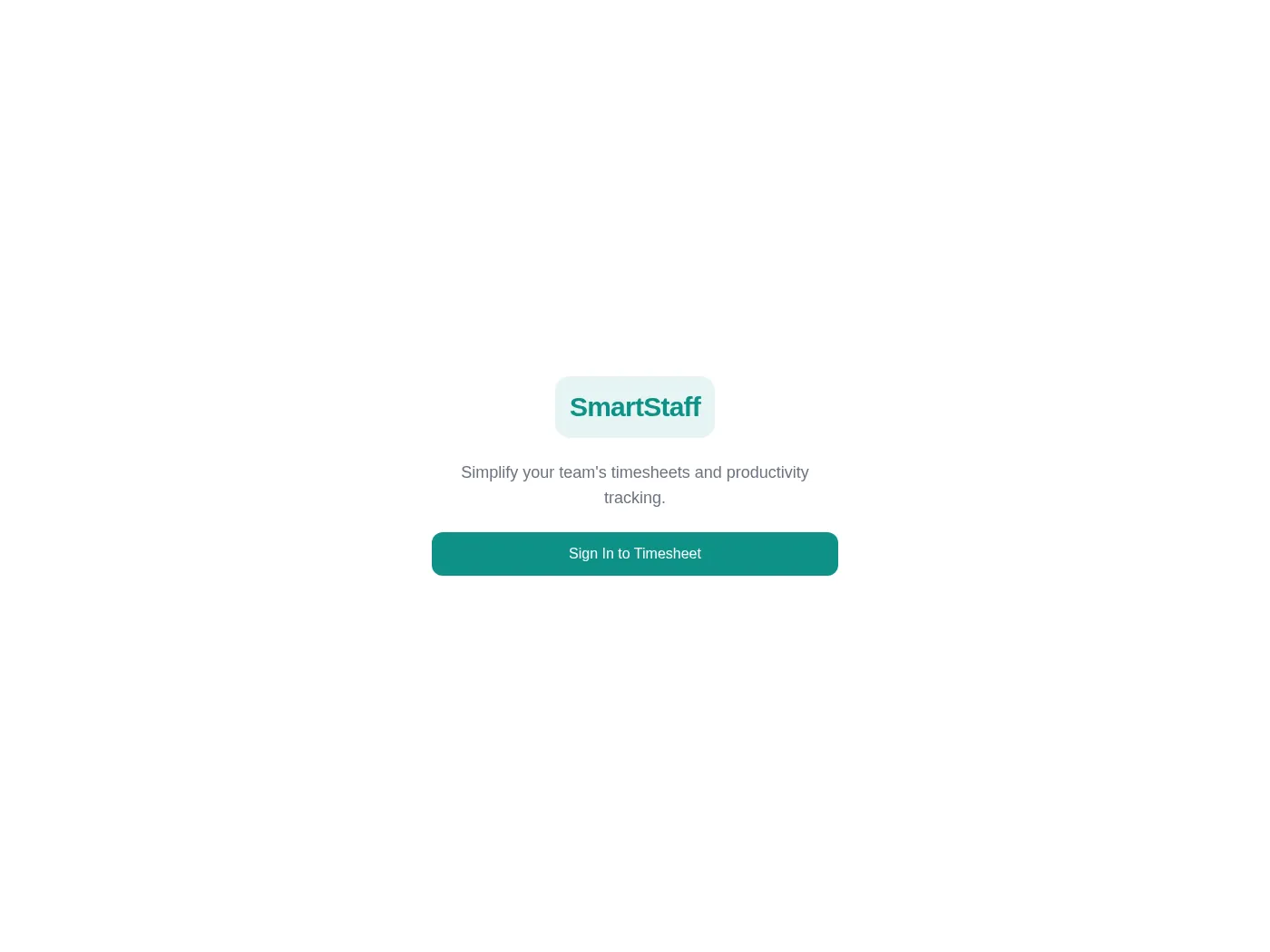 SmartStaff Timesheet