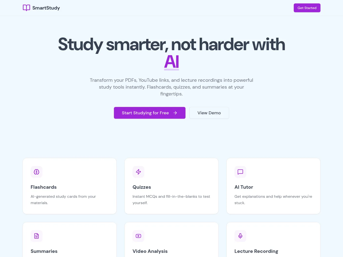 SmartStudy AI Suite