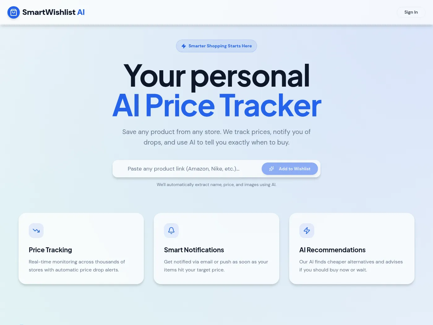 SmartWishlist AI