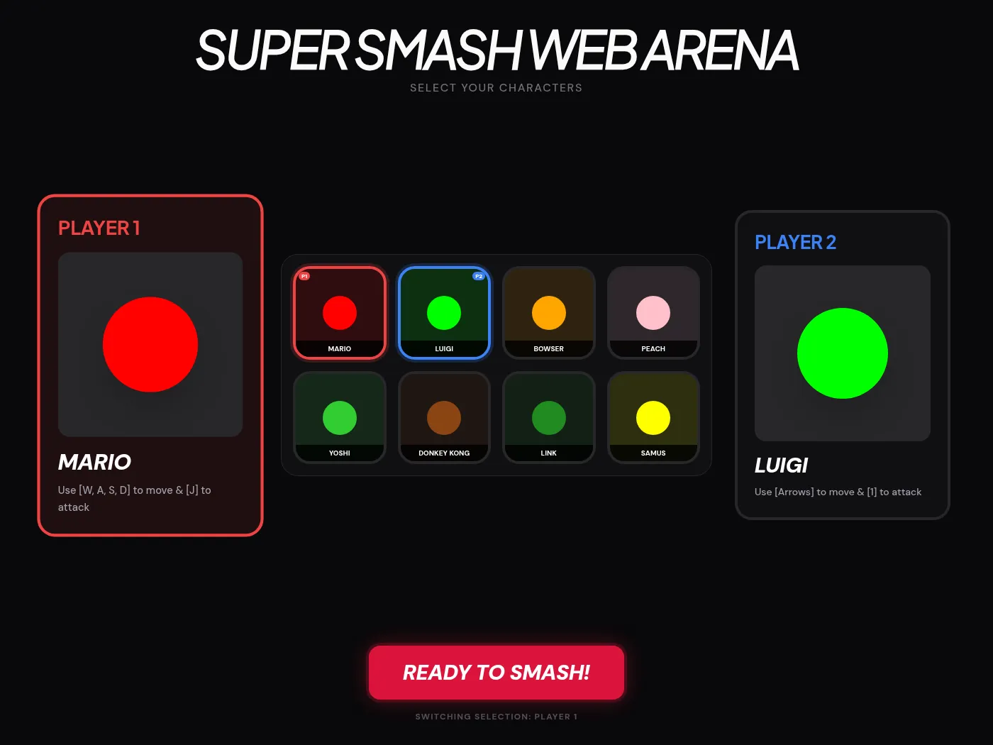 Super Smash Web Arena