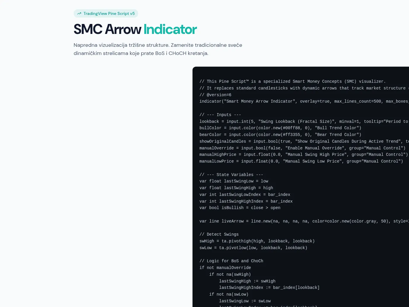 Smart Money Arrow Indicator