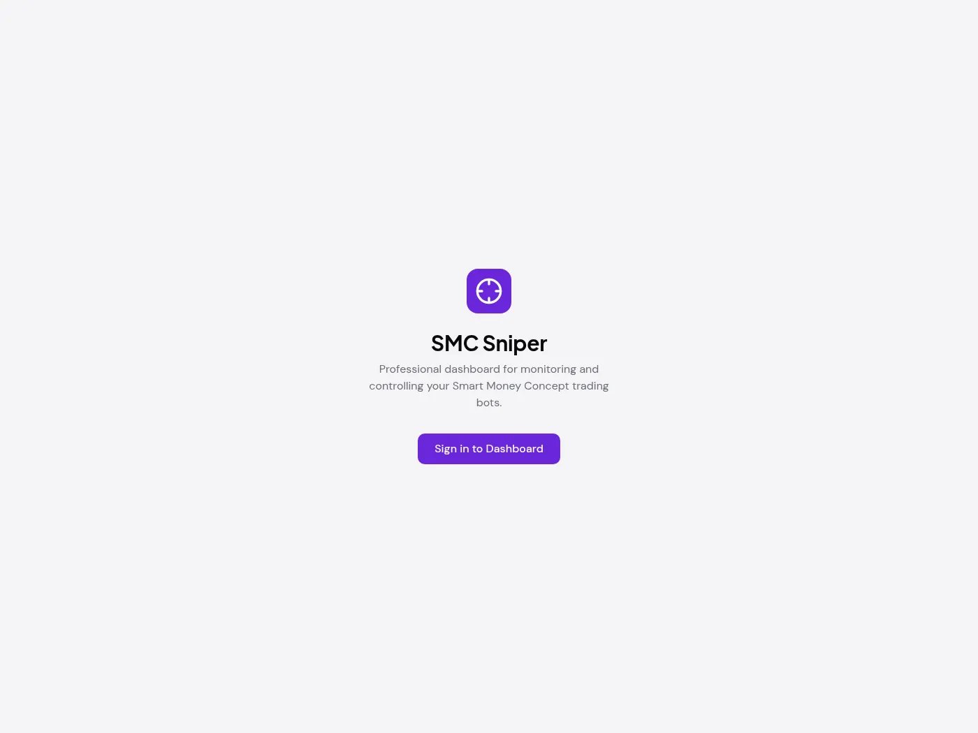 SMC Sniper Dashboard