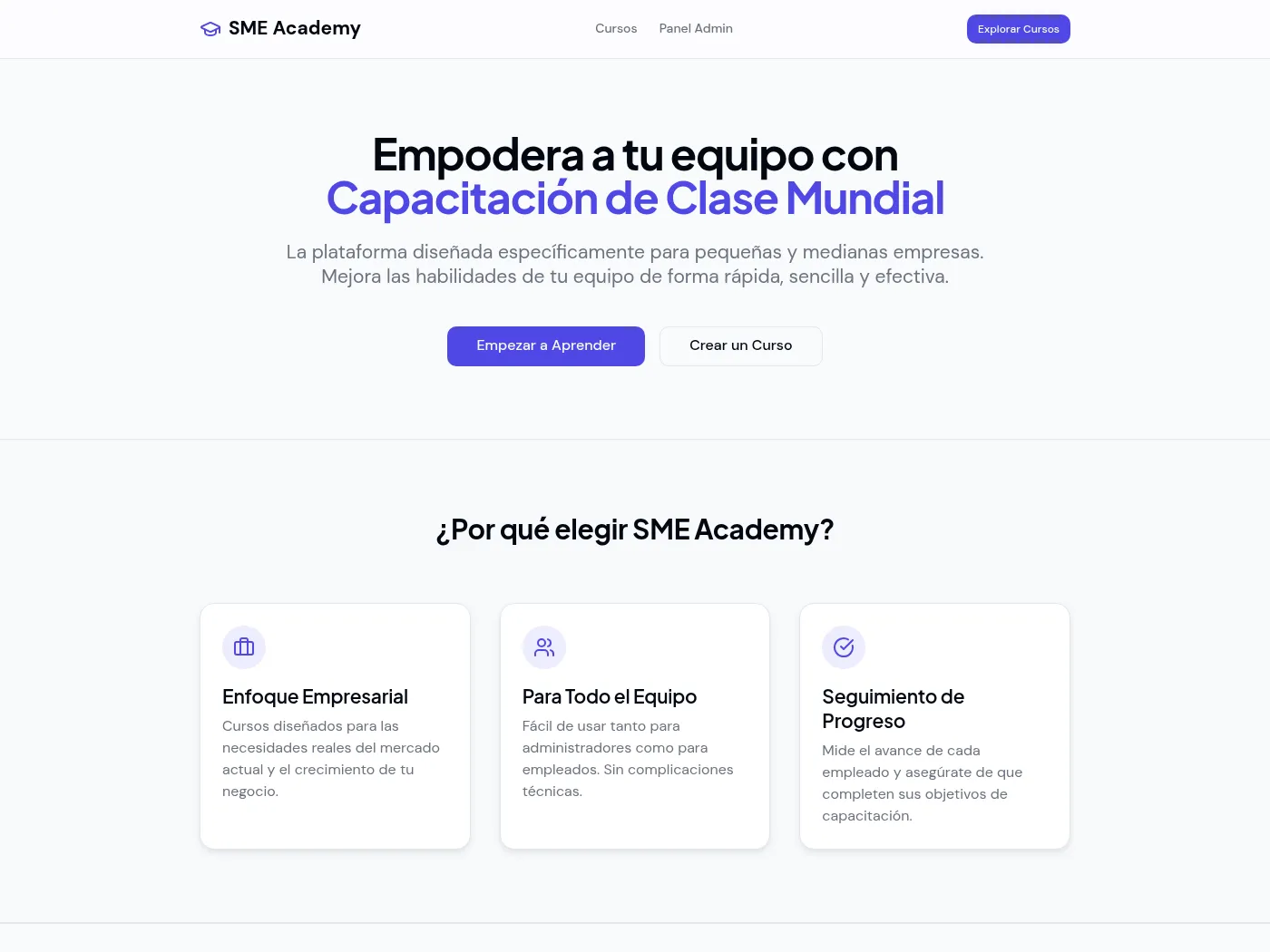 SME Course Portal