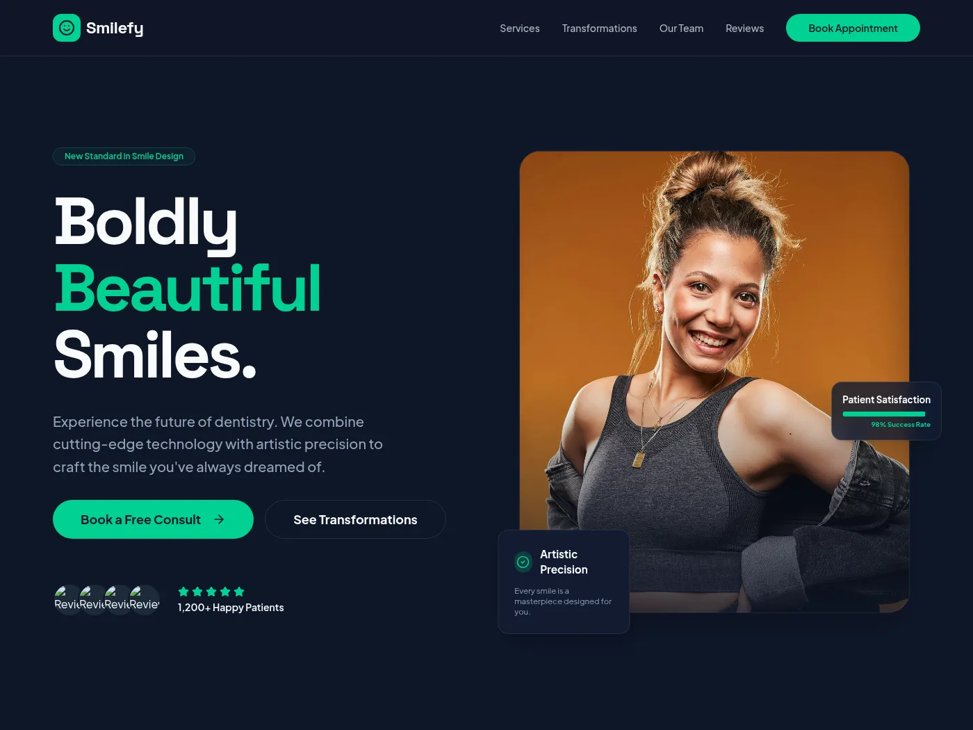 Smilefy Bold Website