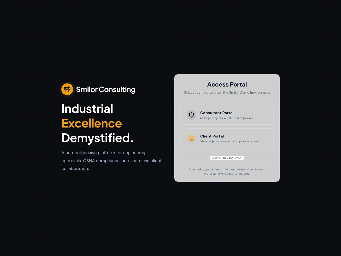 Smilor Consulting Demo