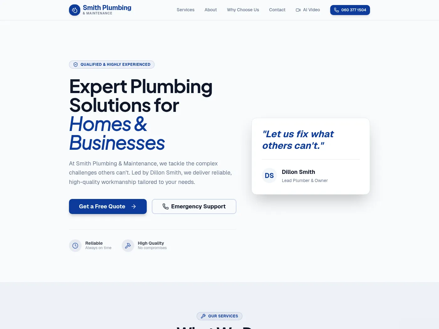Smith Plumbing Portal