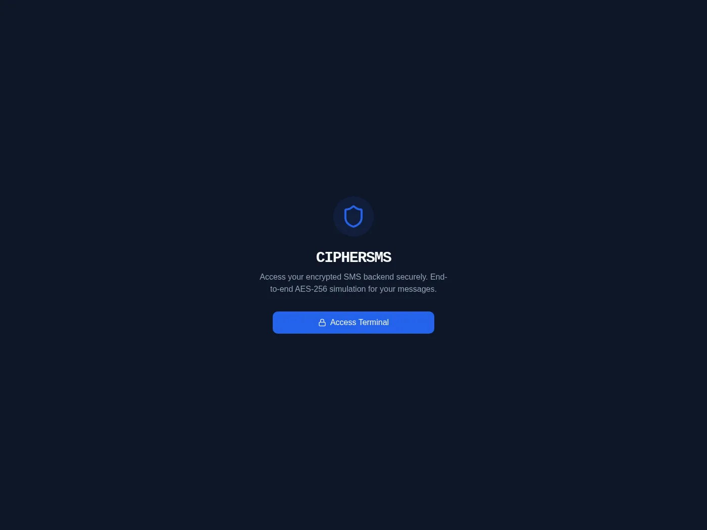 Encrypted SMS Access