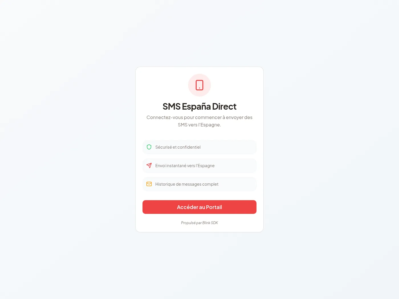 SMS Espagne Envoi Web