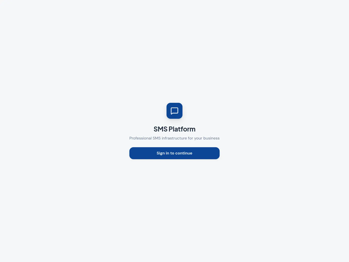 SMS Platform Dashboard