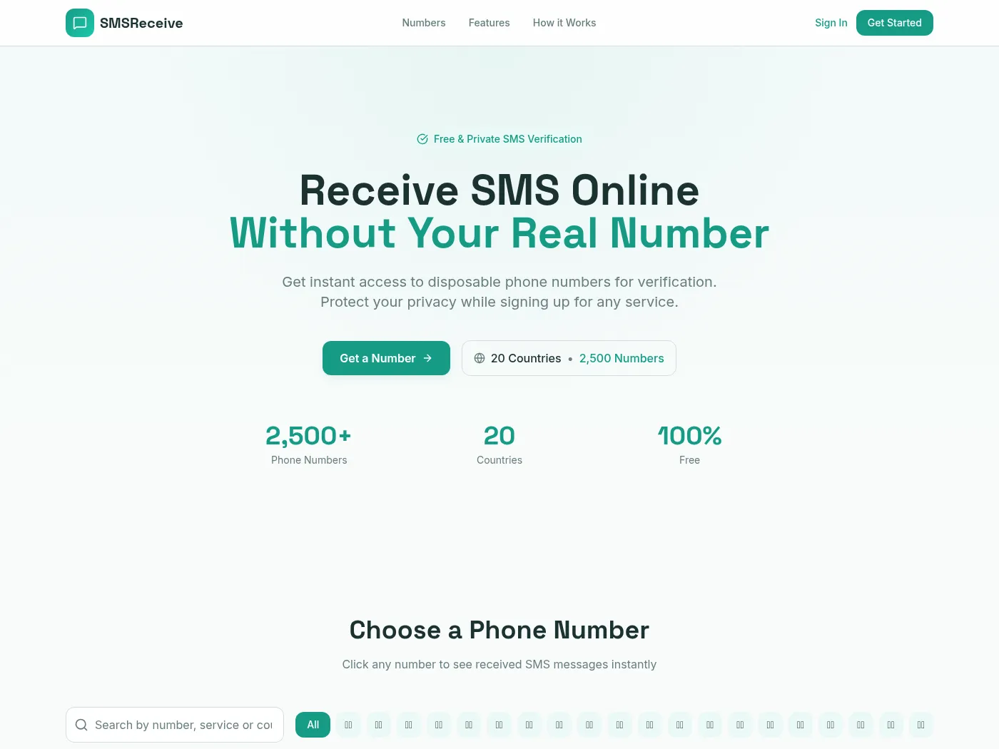 SMS Receiver Web