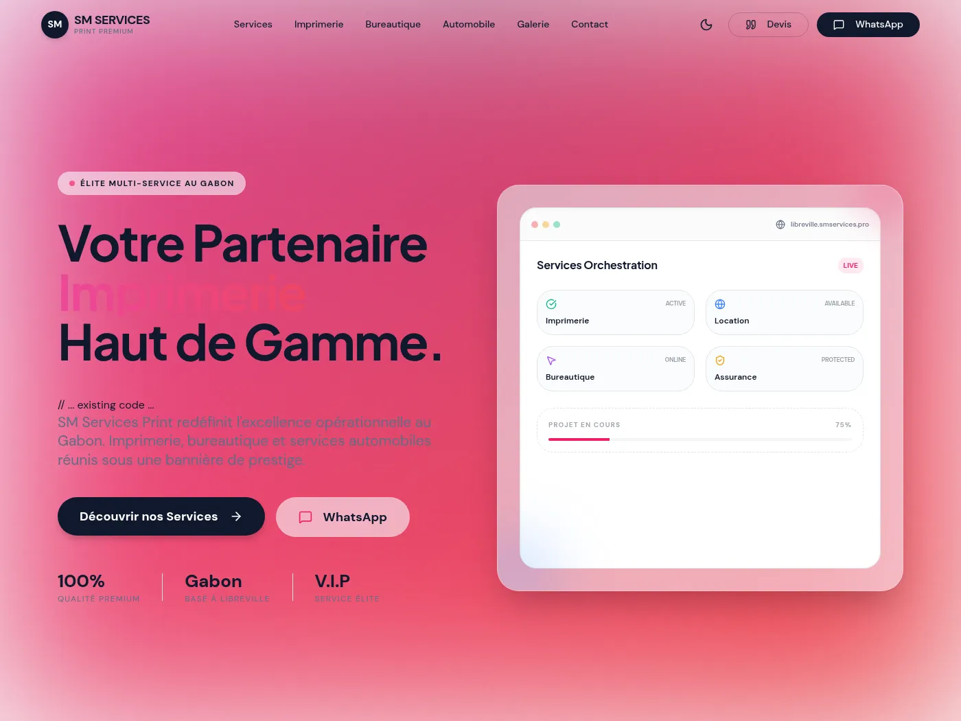 SM Services Print Premium Site