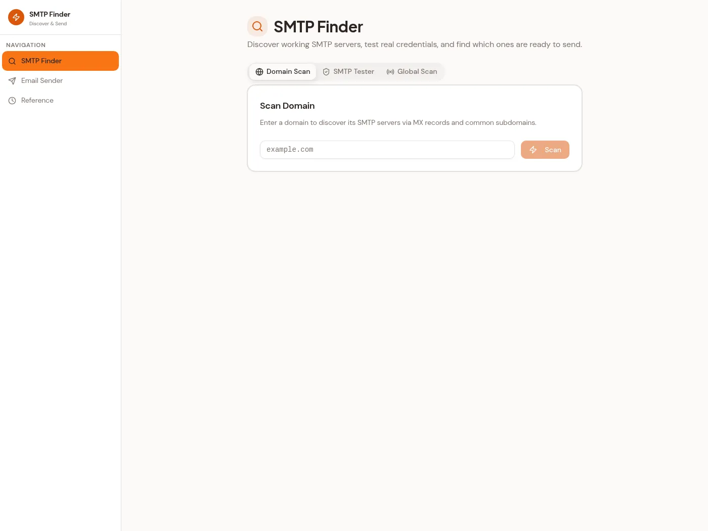 SMTP Finder & Sender