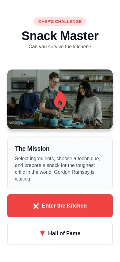 Snack Master Challenge