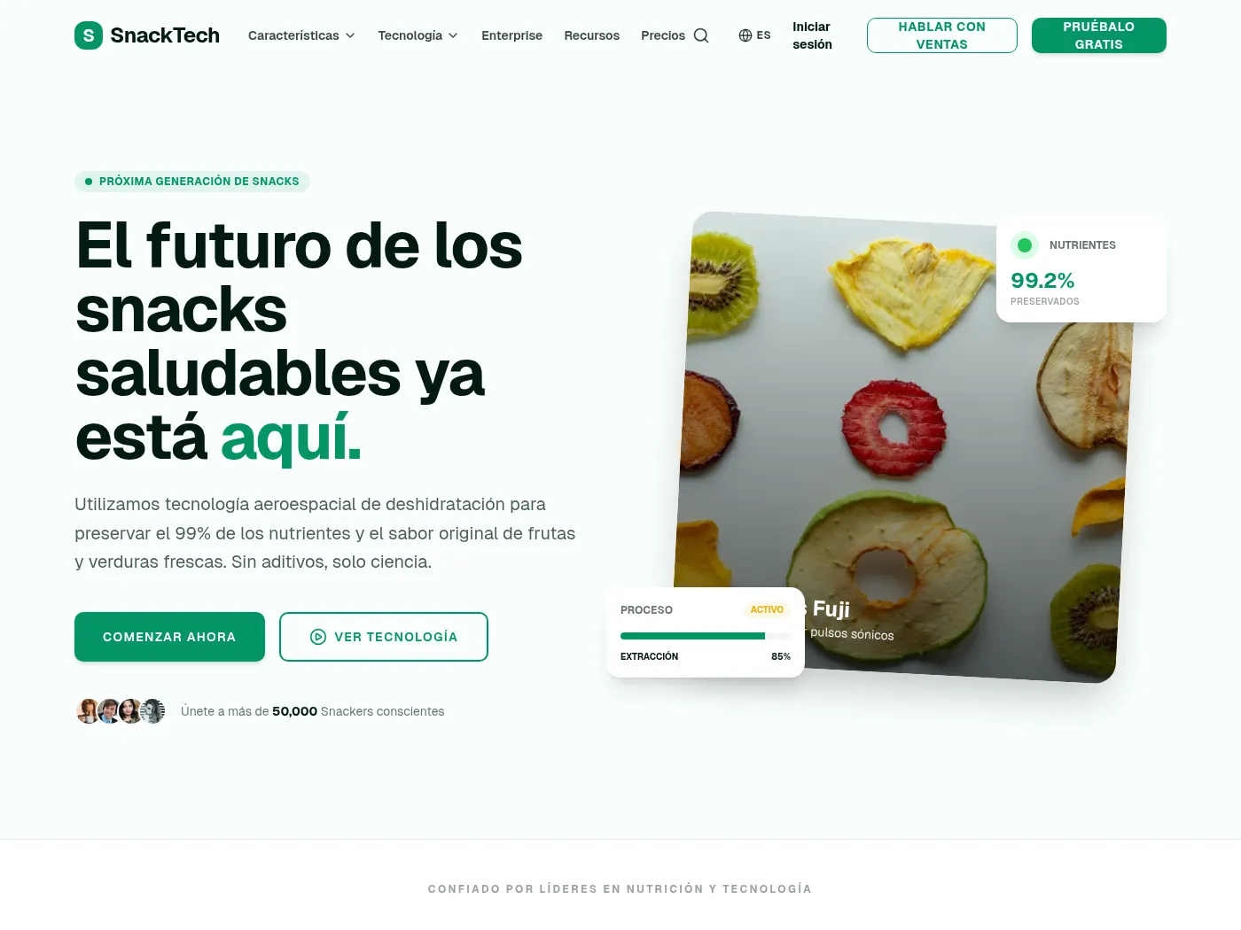 SnackTech Landing Page
