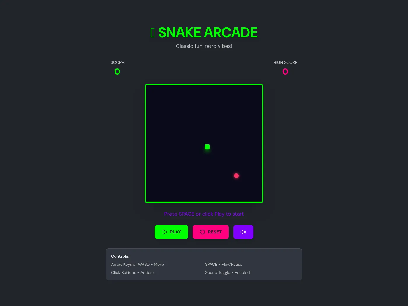 Snake Arcade