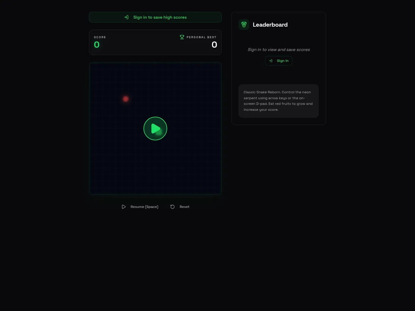 Snake Game Reborn