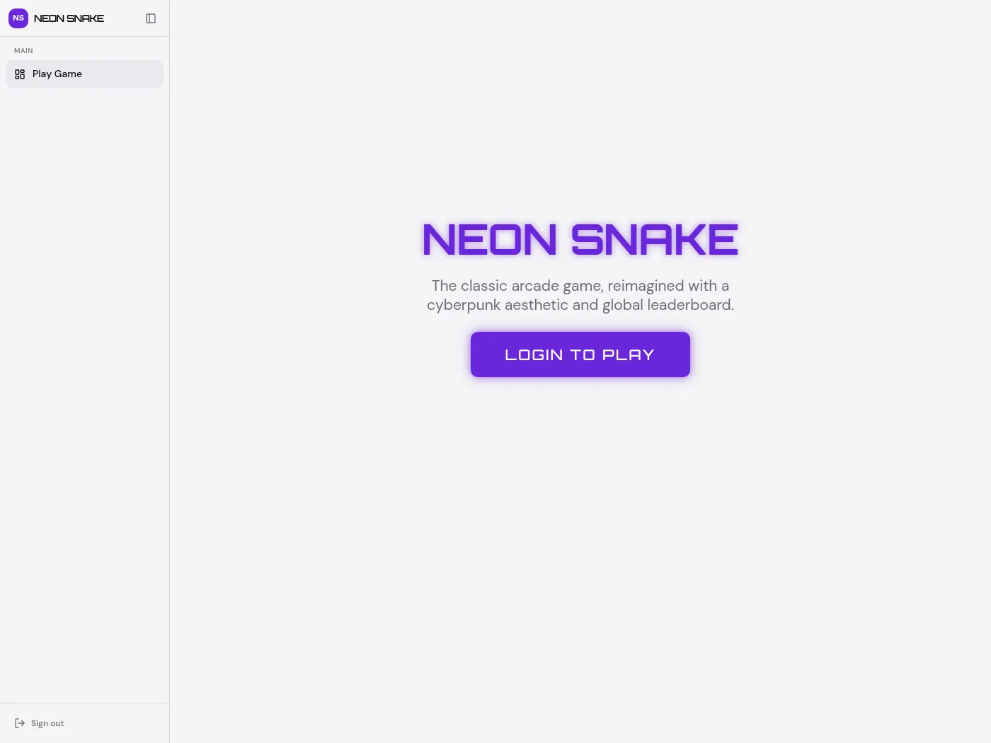 Classic Snake Game