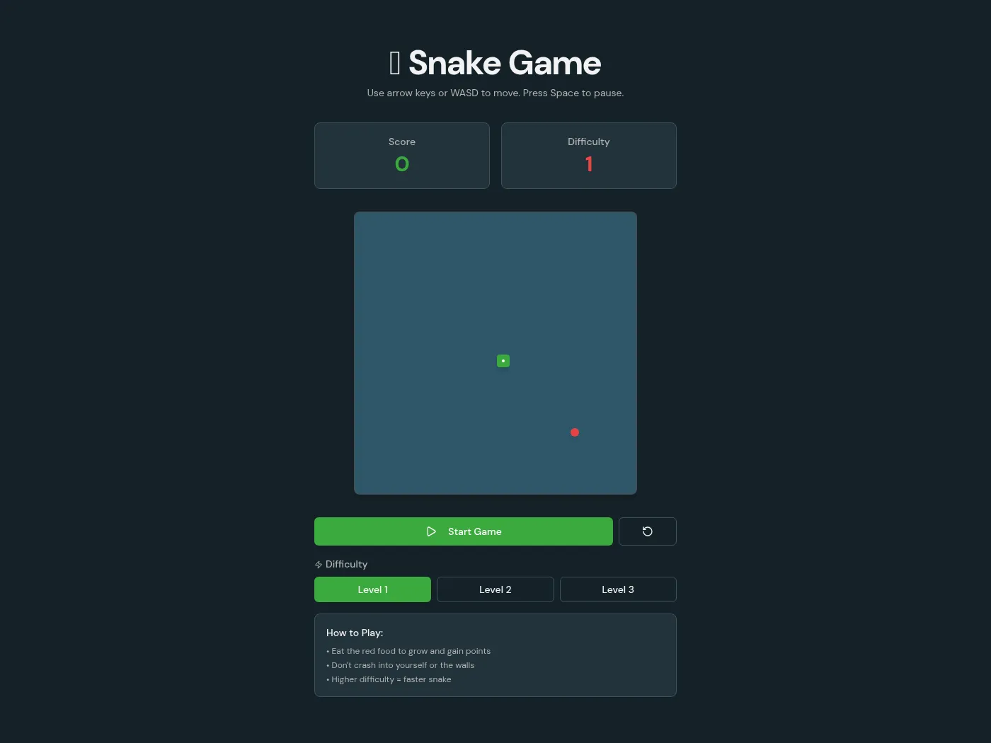 Simple Snake Game