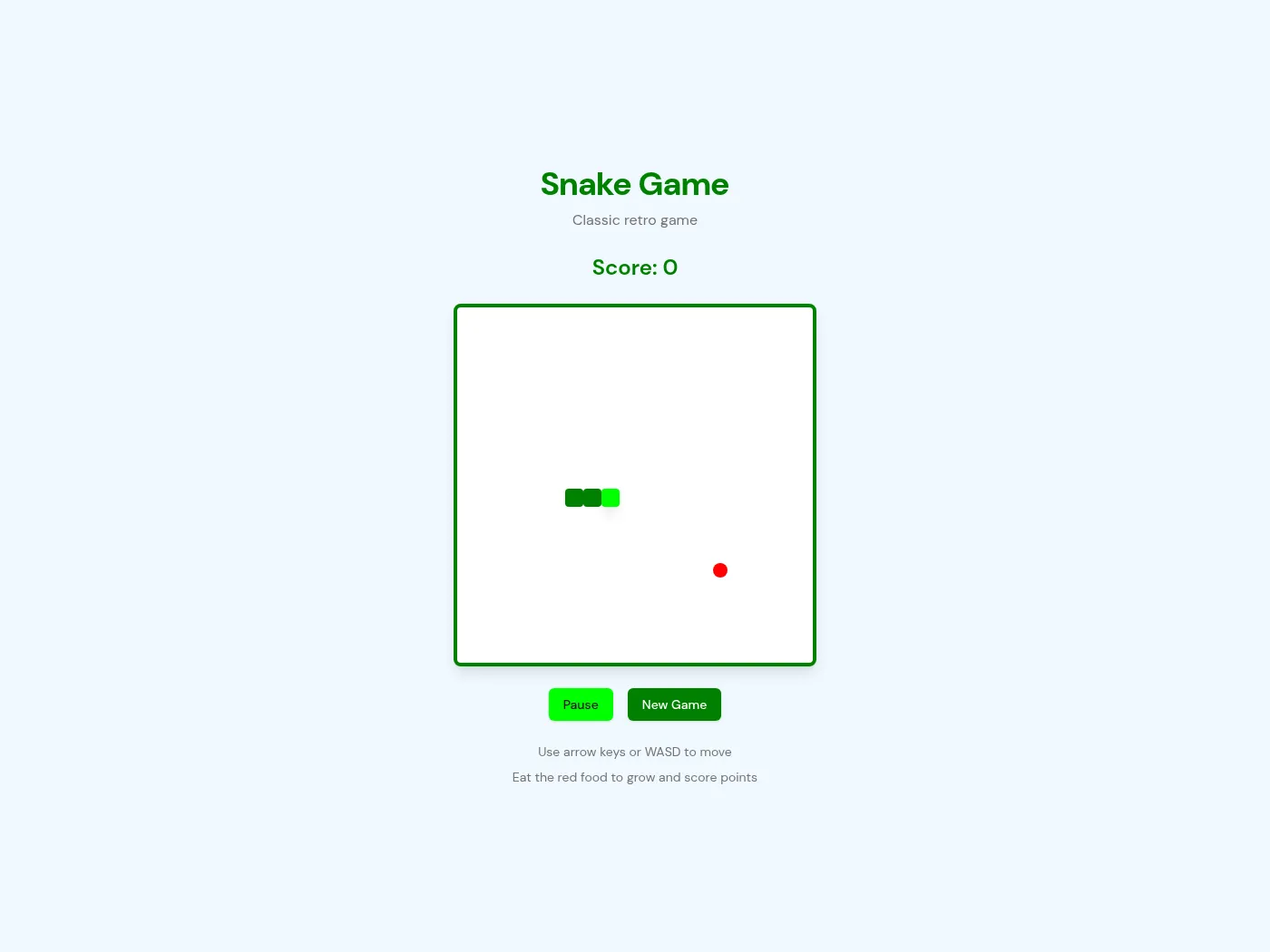 Snake Game Classic