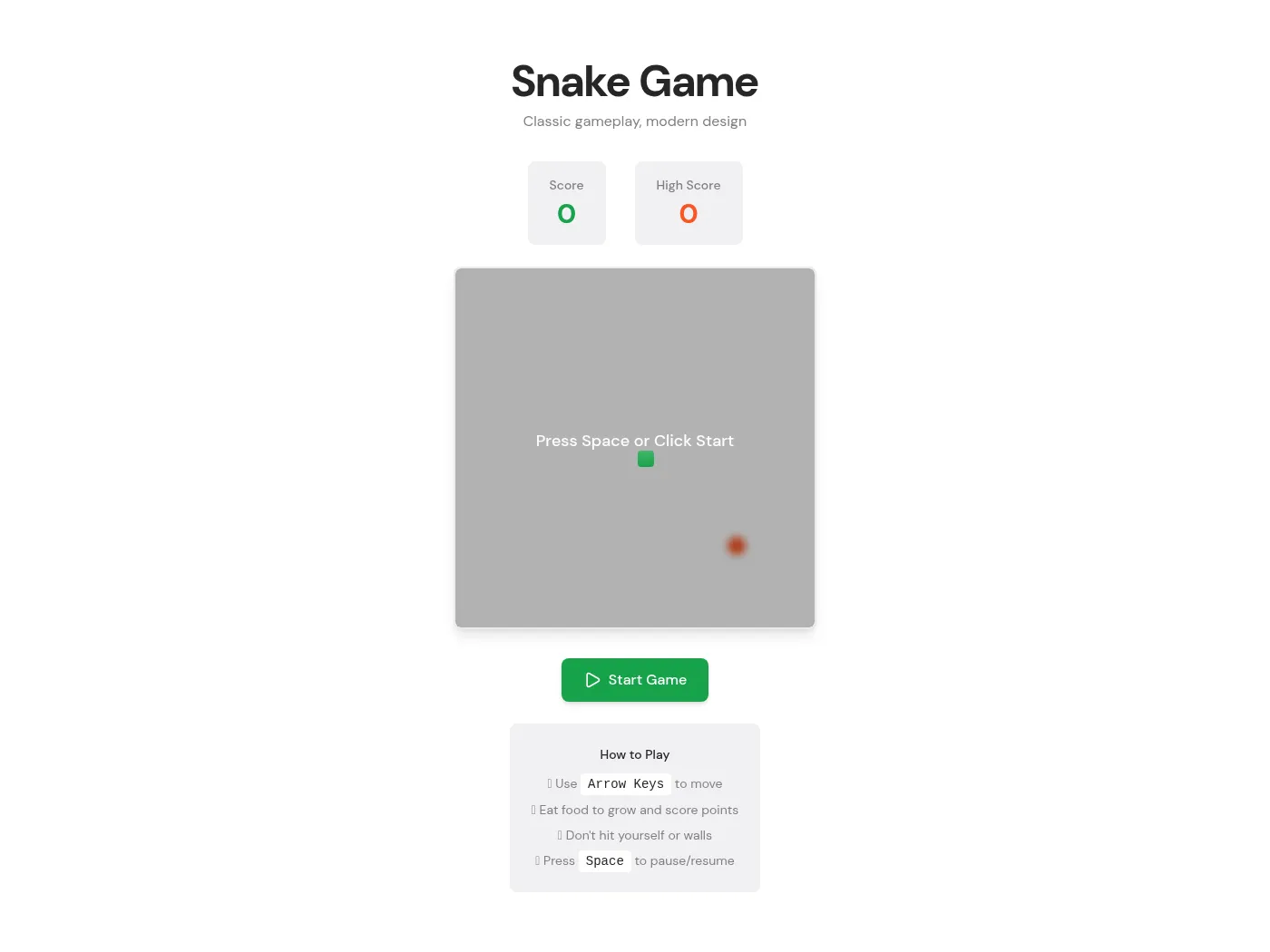 Simple Snake Game