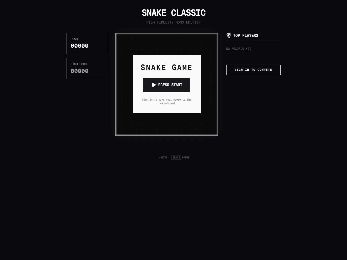Snake Game Classic