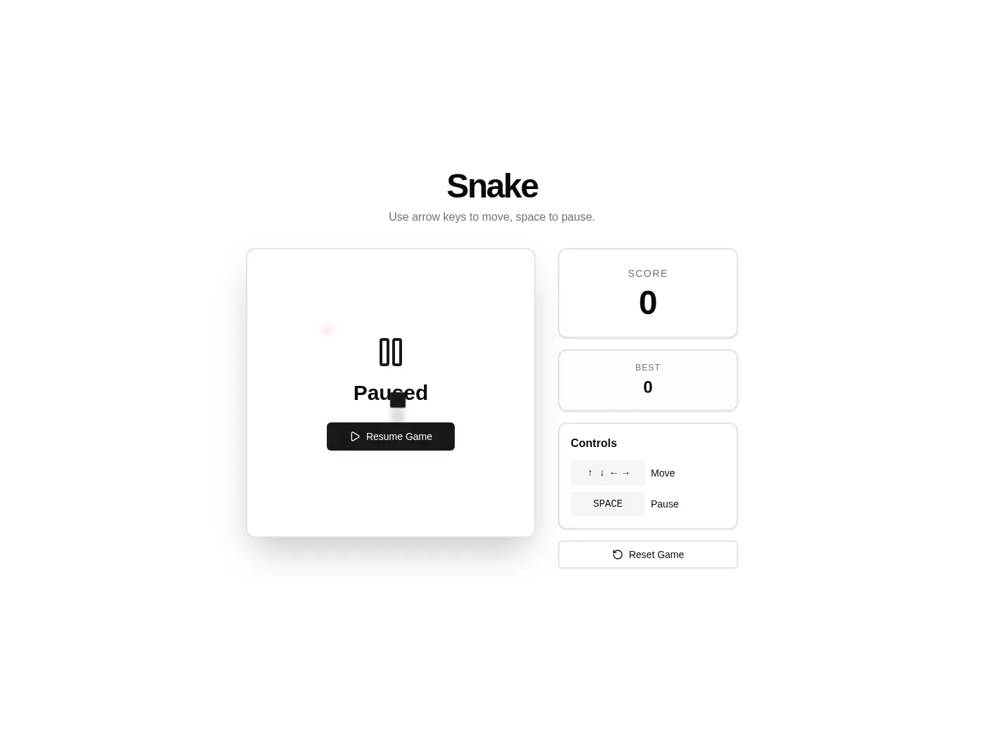 Snake Game Simple