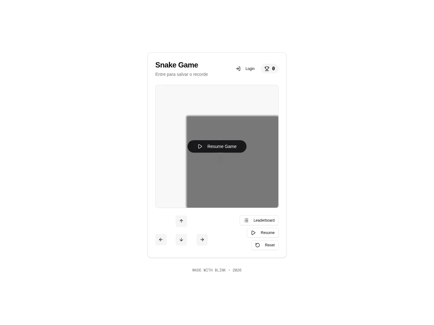 Simple Snake Game