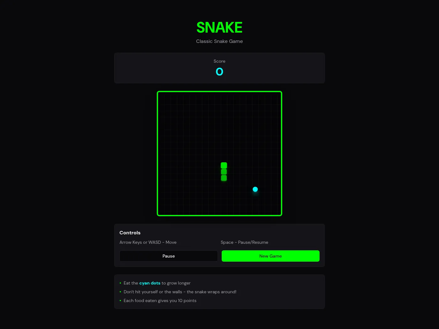 Simple Snake Game