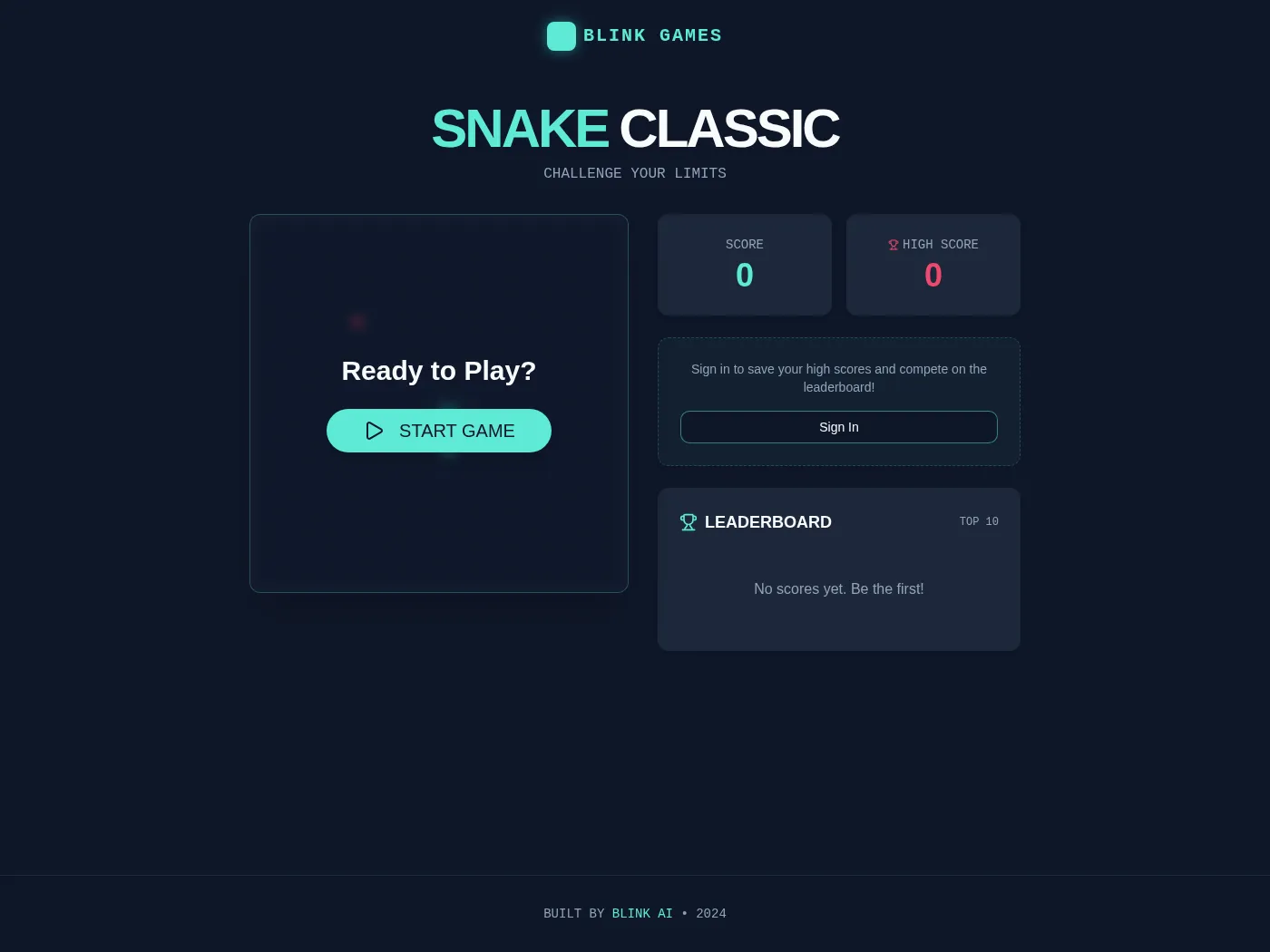 Snake Game Classic