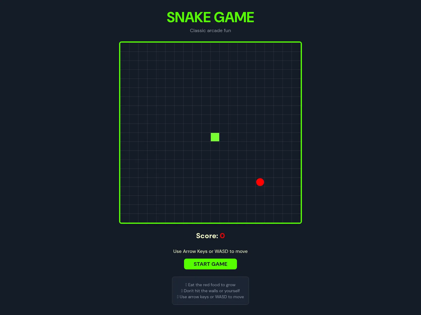Simple Snake Game