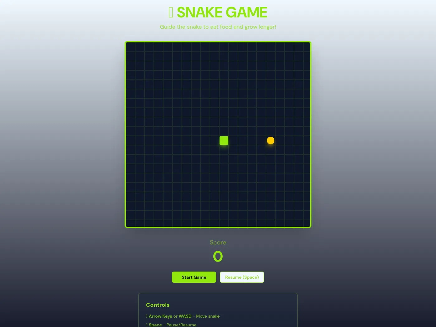 Snake Game Simple