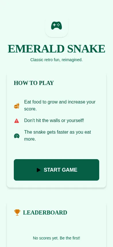Classic Snake Game