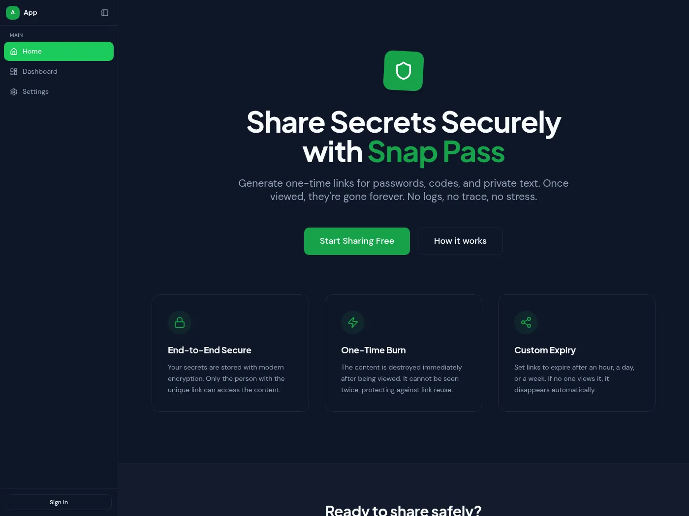 Snap Pass Share