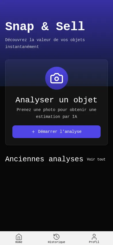 Snap & Sell Finder