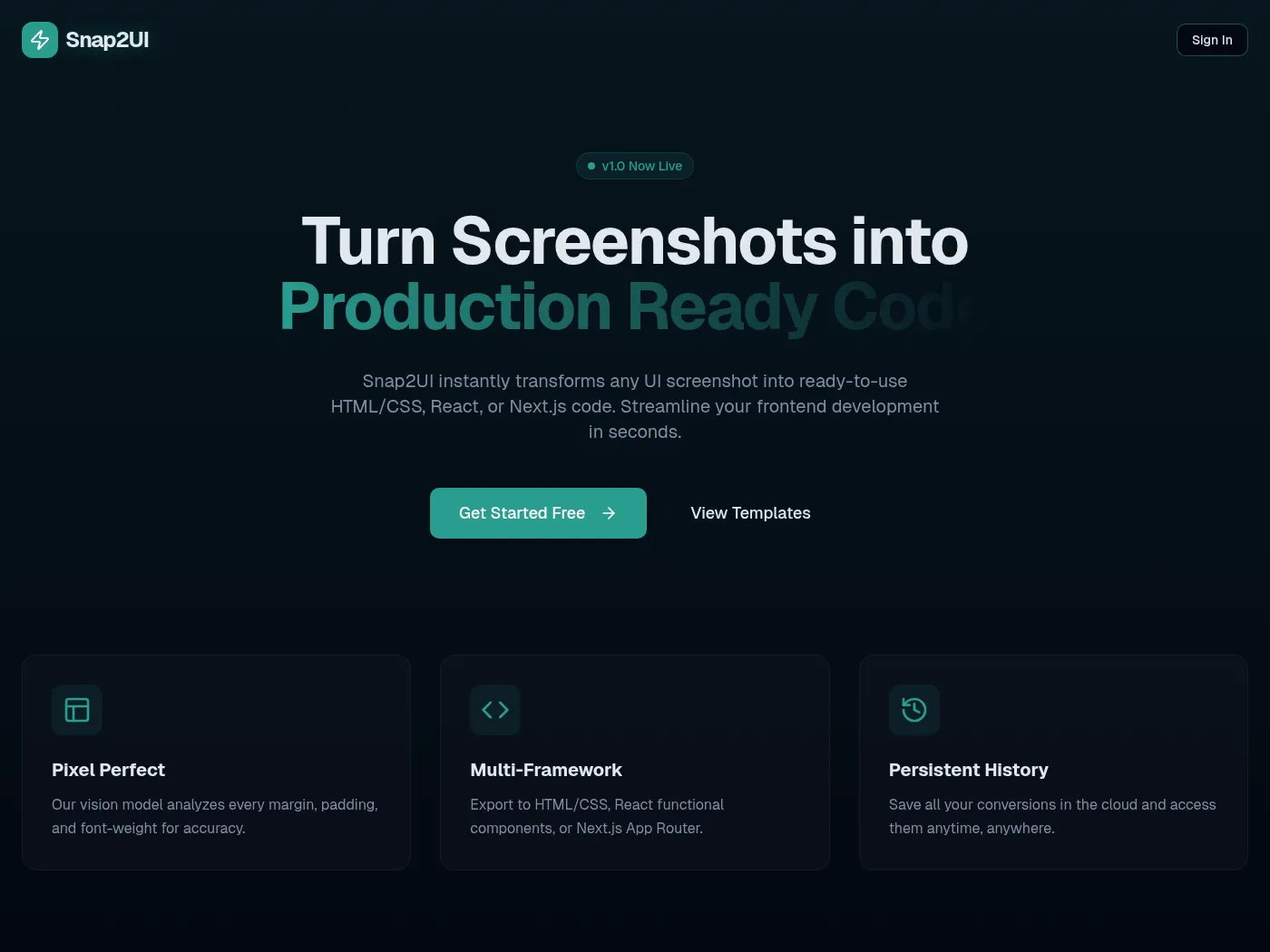 Snap2UI Converter