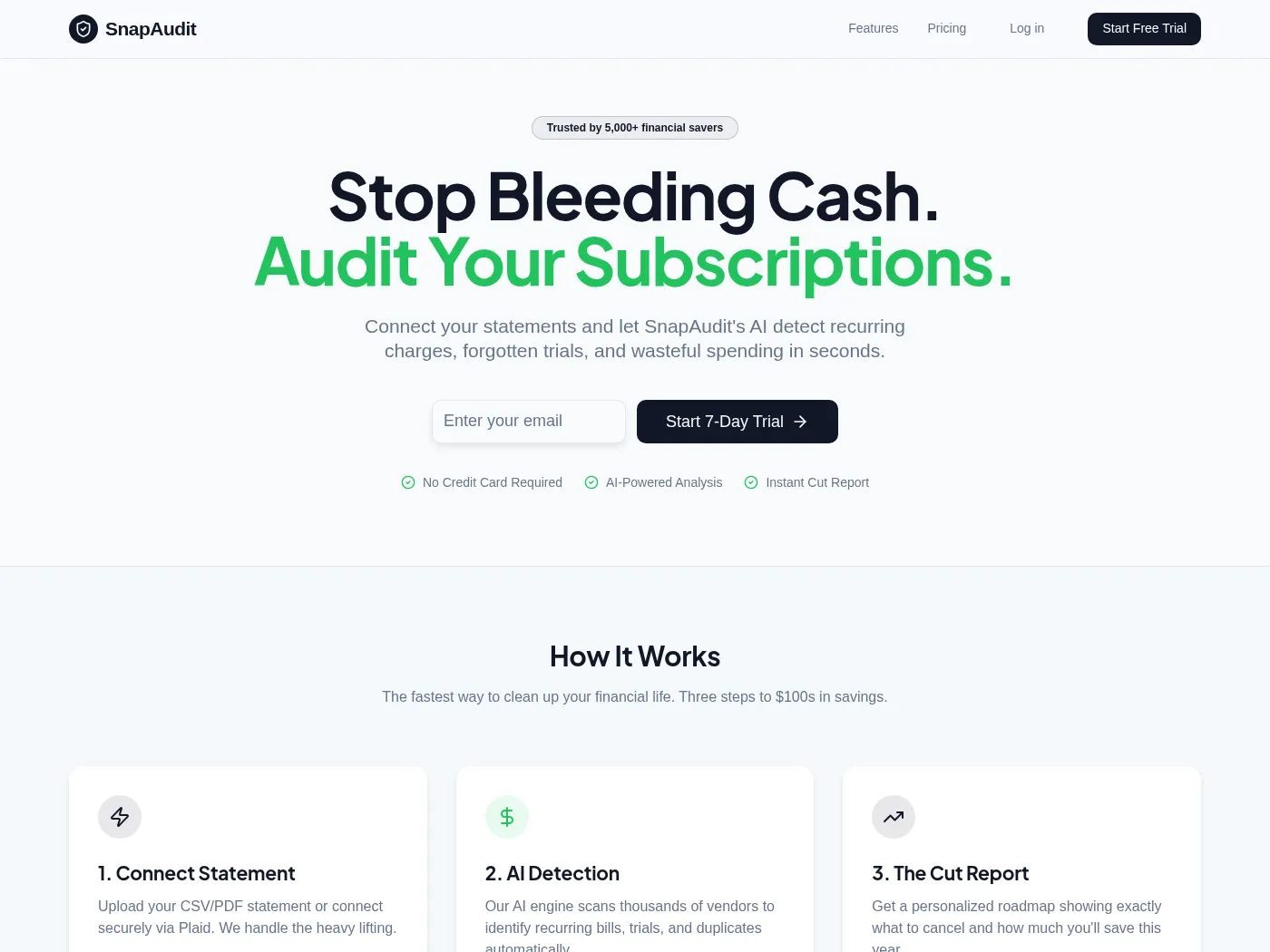 SnapAudit SaaS Analyzer