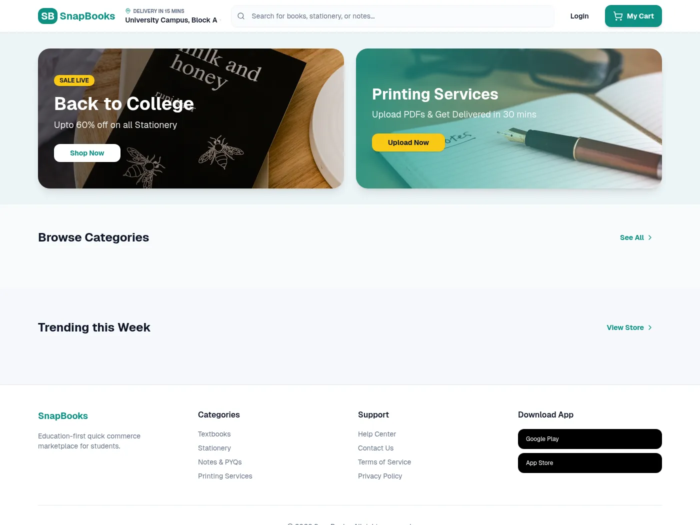 SnapBooks Marketplace