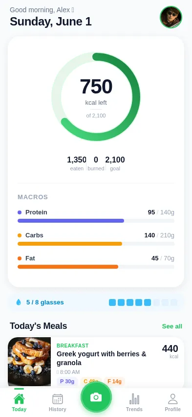 SnapCal AI Nutrition App