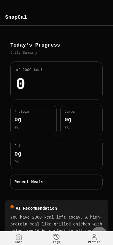 SnapCal Tracker