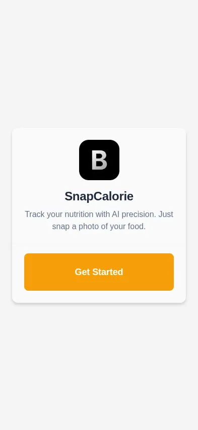SnapCalorie Tracker
